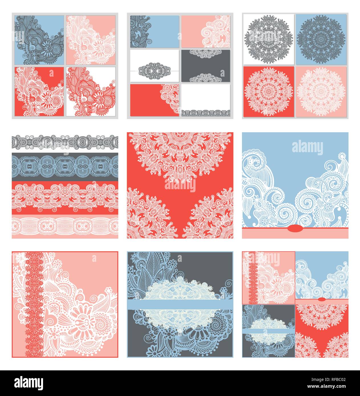 collection of modern ornamental template Stock Vector Image & Art - Alamy