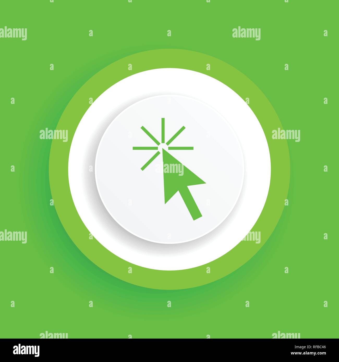 click here sign, arrow vector icon Stock Vector Image & Art - Alamy