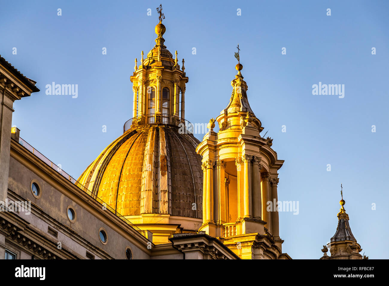 Crosses on roofs of Catholic Church Stock Photo - Alamy