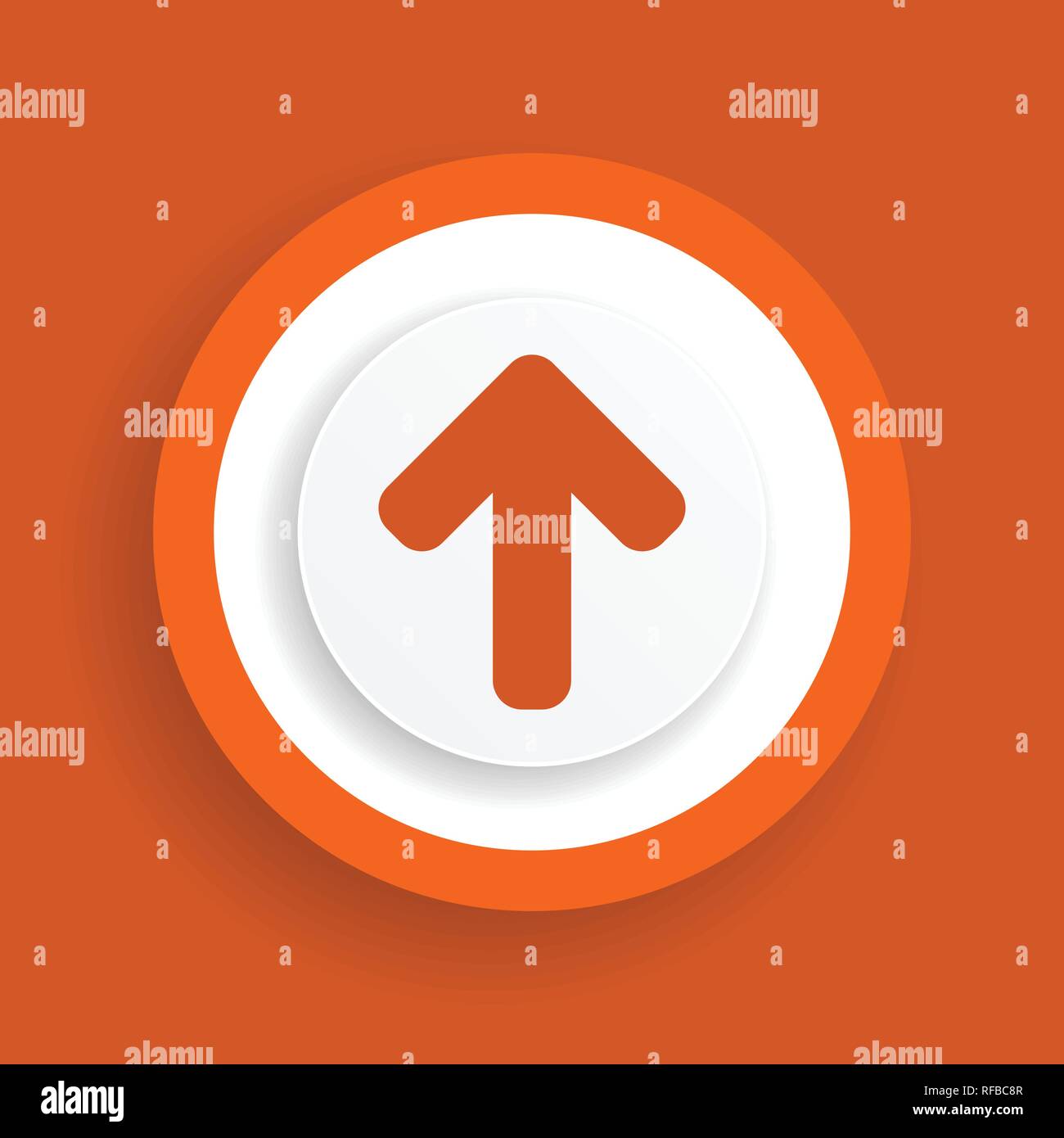up arrow vector red icon Stock Vector Image & Art - Alamy