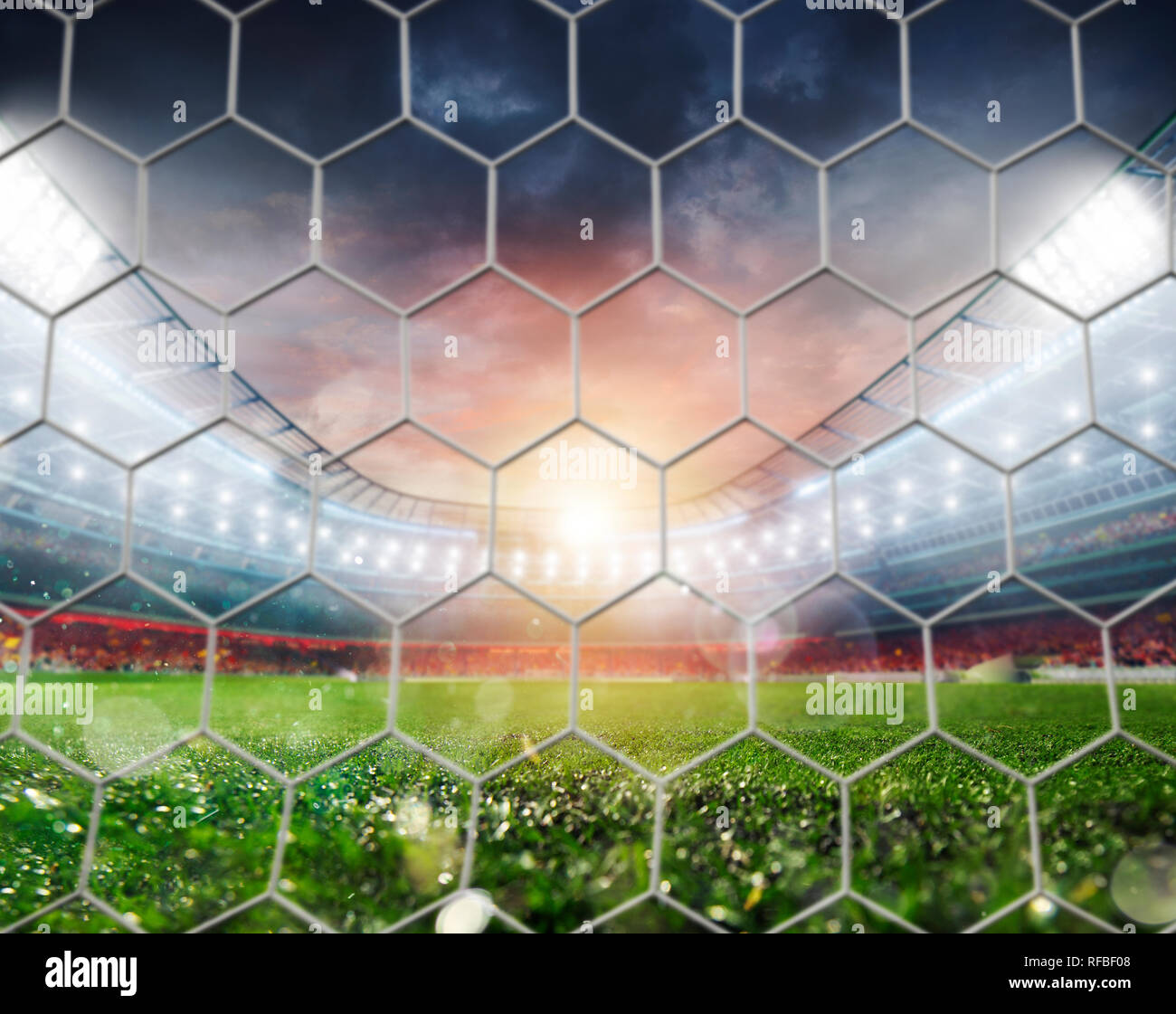 Winning soccer team stadium hi-res stock photography and images - Alamy