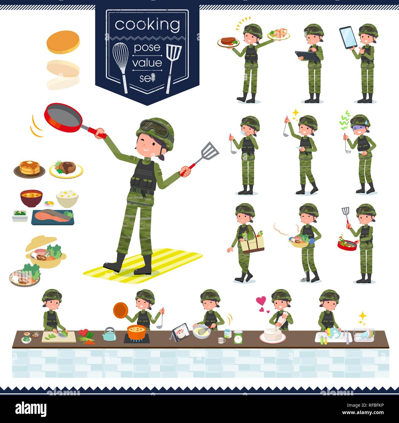 Japanese officer women Stock Vector Images - Alamy