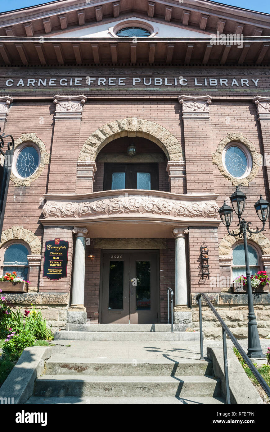 The Carnegie Public Library in Ballard, Washington Stock Photo - Alamy