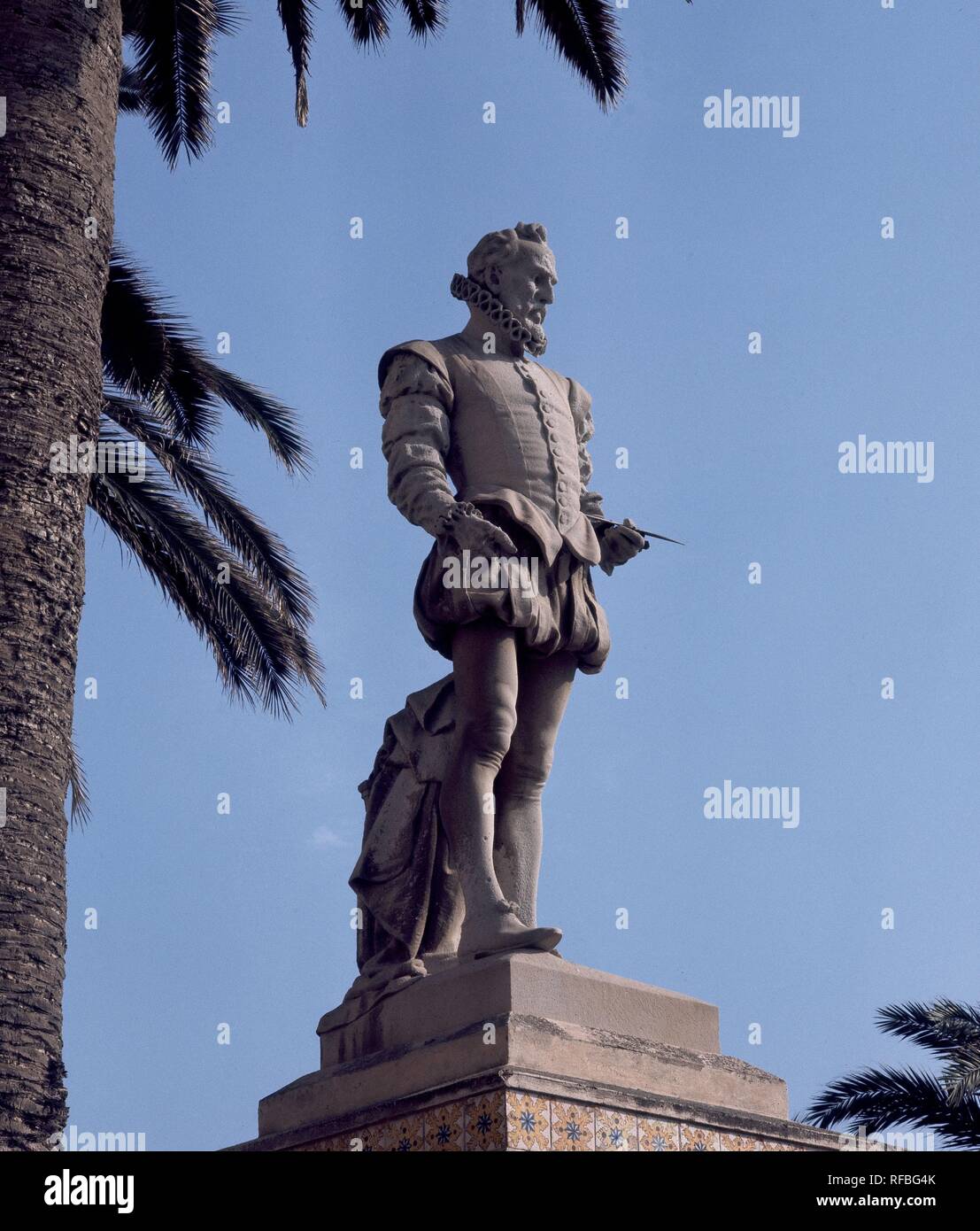 MONUMENTO AL GRECO. Location: EXTERIOR. TARRAGONA. SPAIN Stock Photo ...
