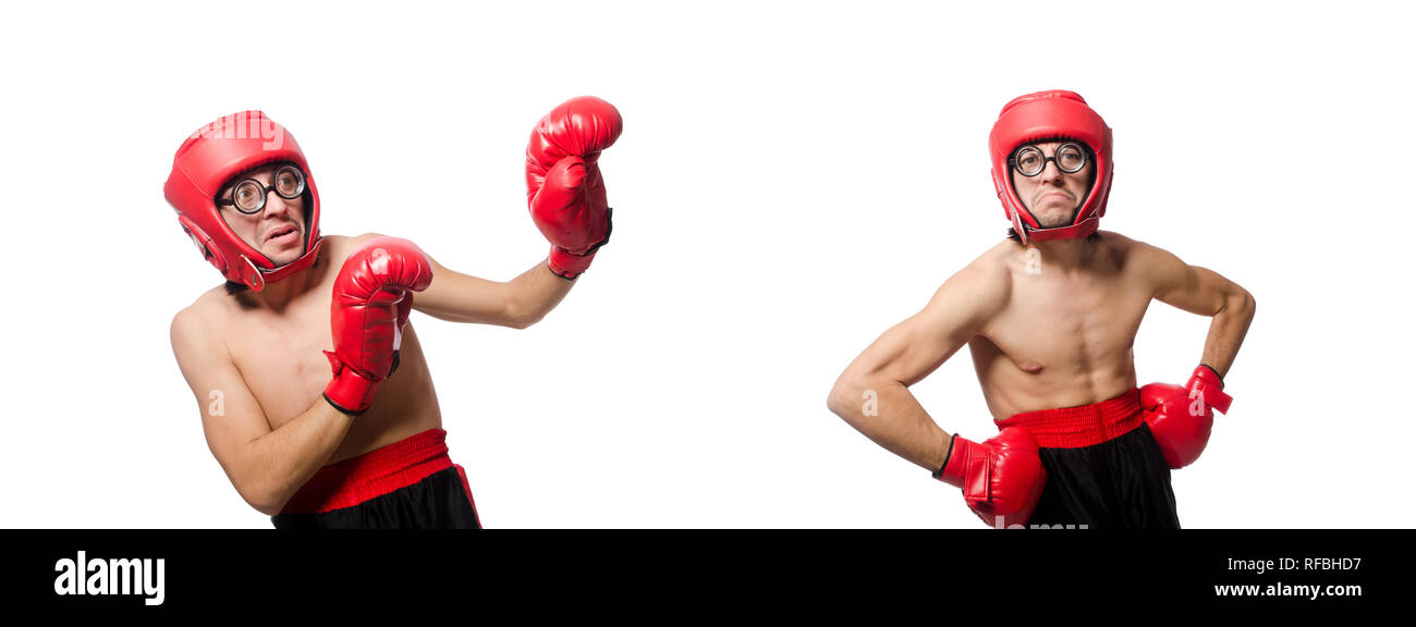 Angry funny male boxer Cut Out Stock Images & Pictures - Alamy