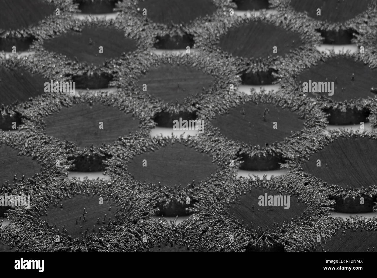 Magnetic fields seen by magnetic flux lines generated by strong ...