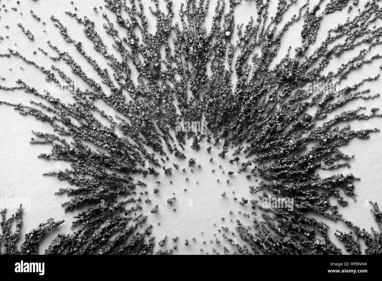 Magnetic fields seen by magnetic flux lines generated by strong ...