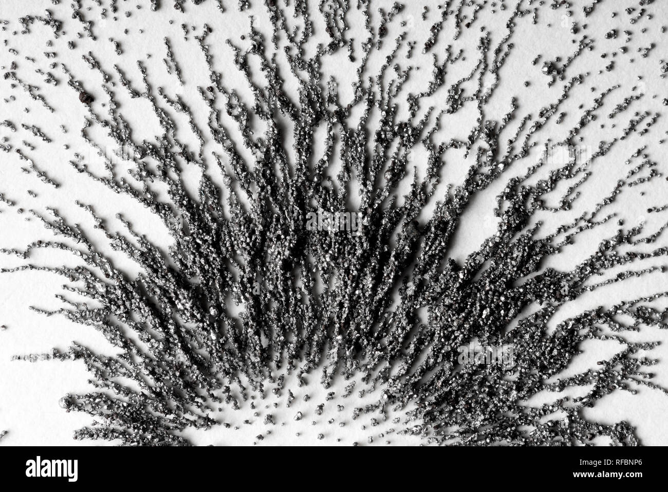Magnetic fields seen by magnetic flux lines generated by strong ...