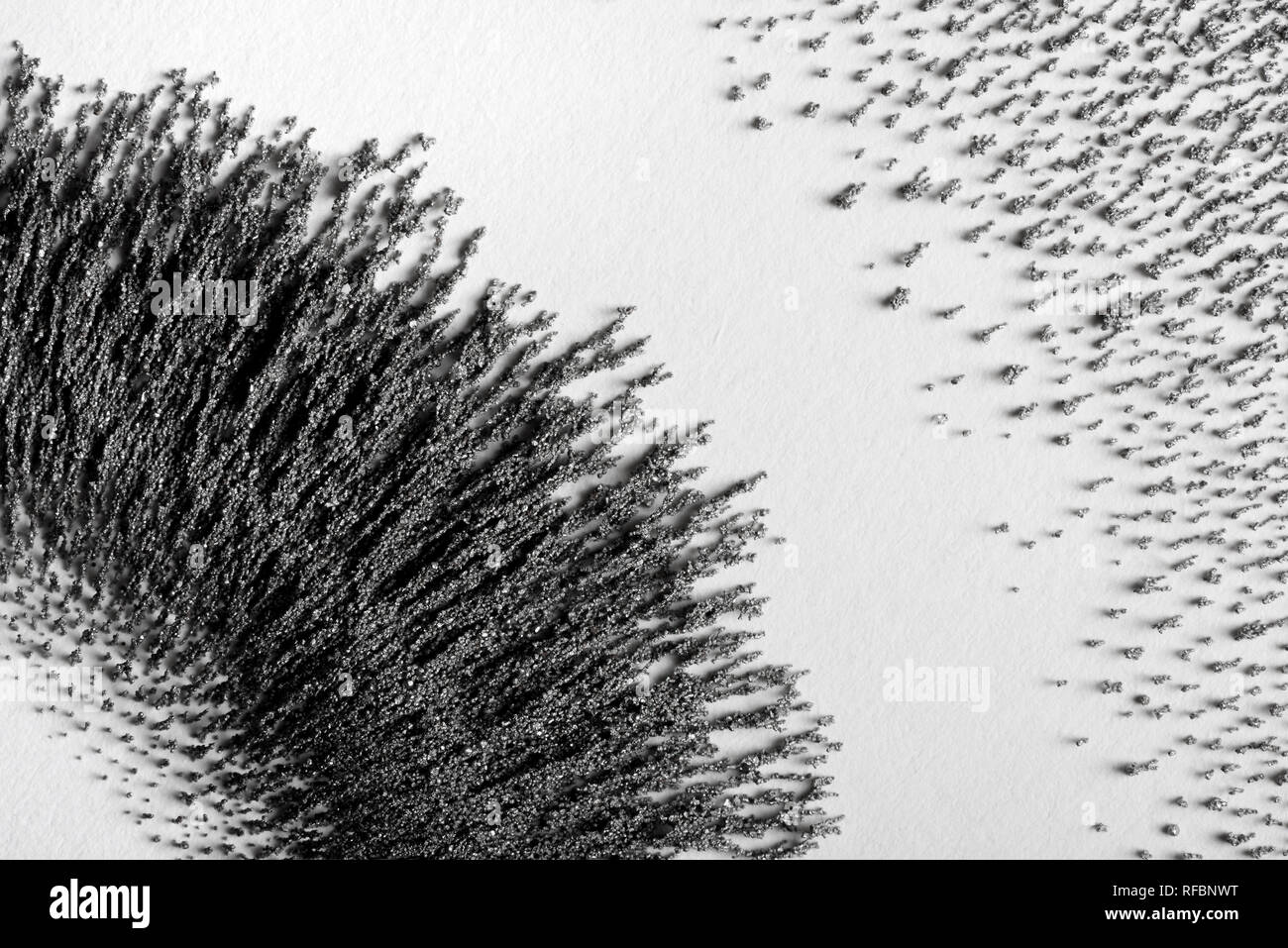 Magnetic fields seen by magnetic flux lines generated by strong ...