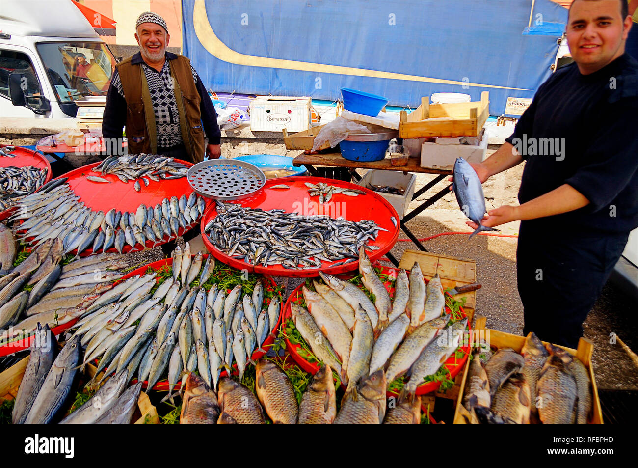 Turkish seafood market hi-res stock photography and images - Alamy