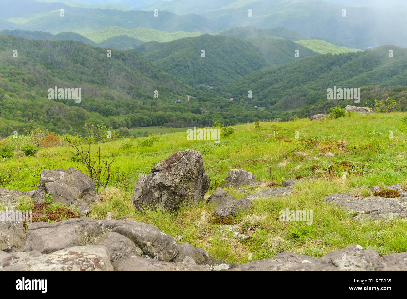 Appalachian Mountain view in North Carolina Stock Photo - Alamy