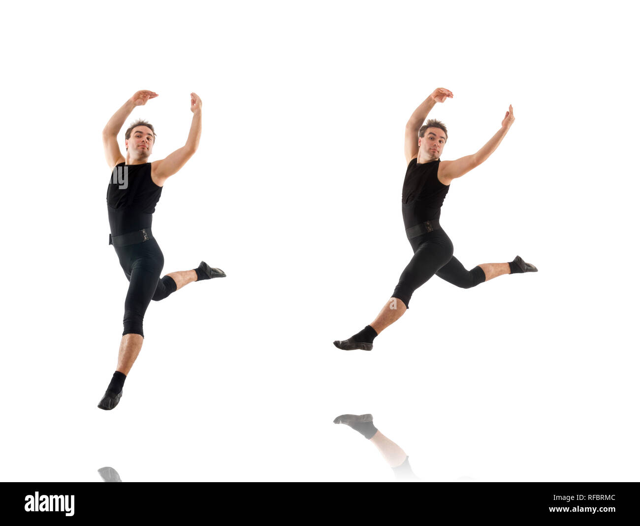 Dancer isolated on the white background Stock Photo - Alamy