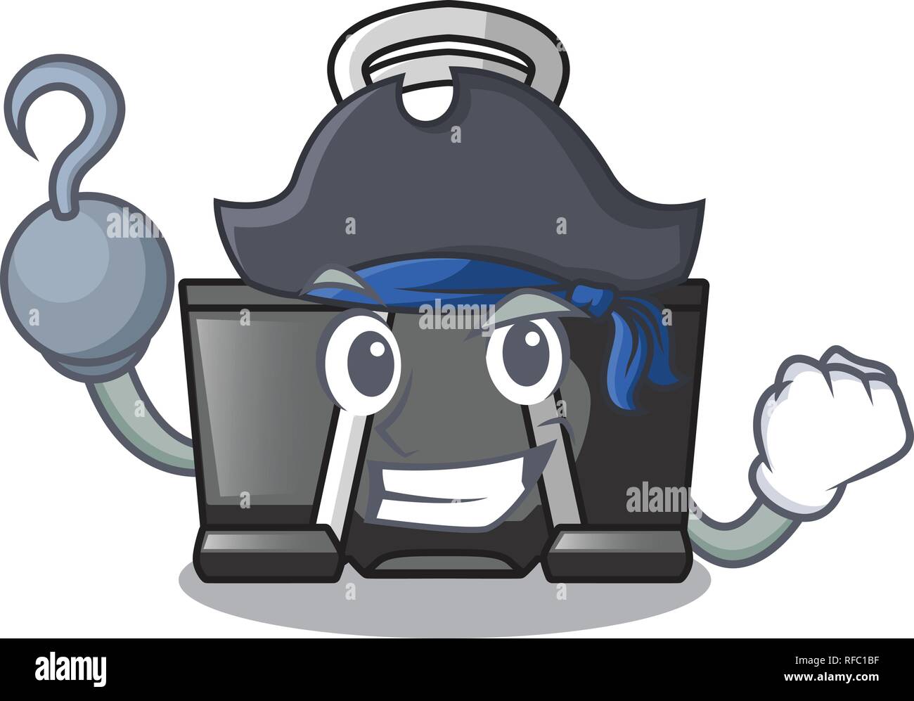 Pirate binder clip in the character shape Stock Vector Image & Art - Alamy