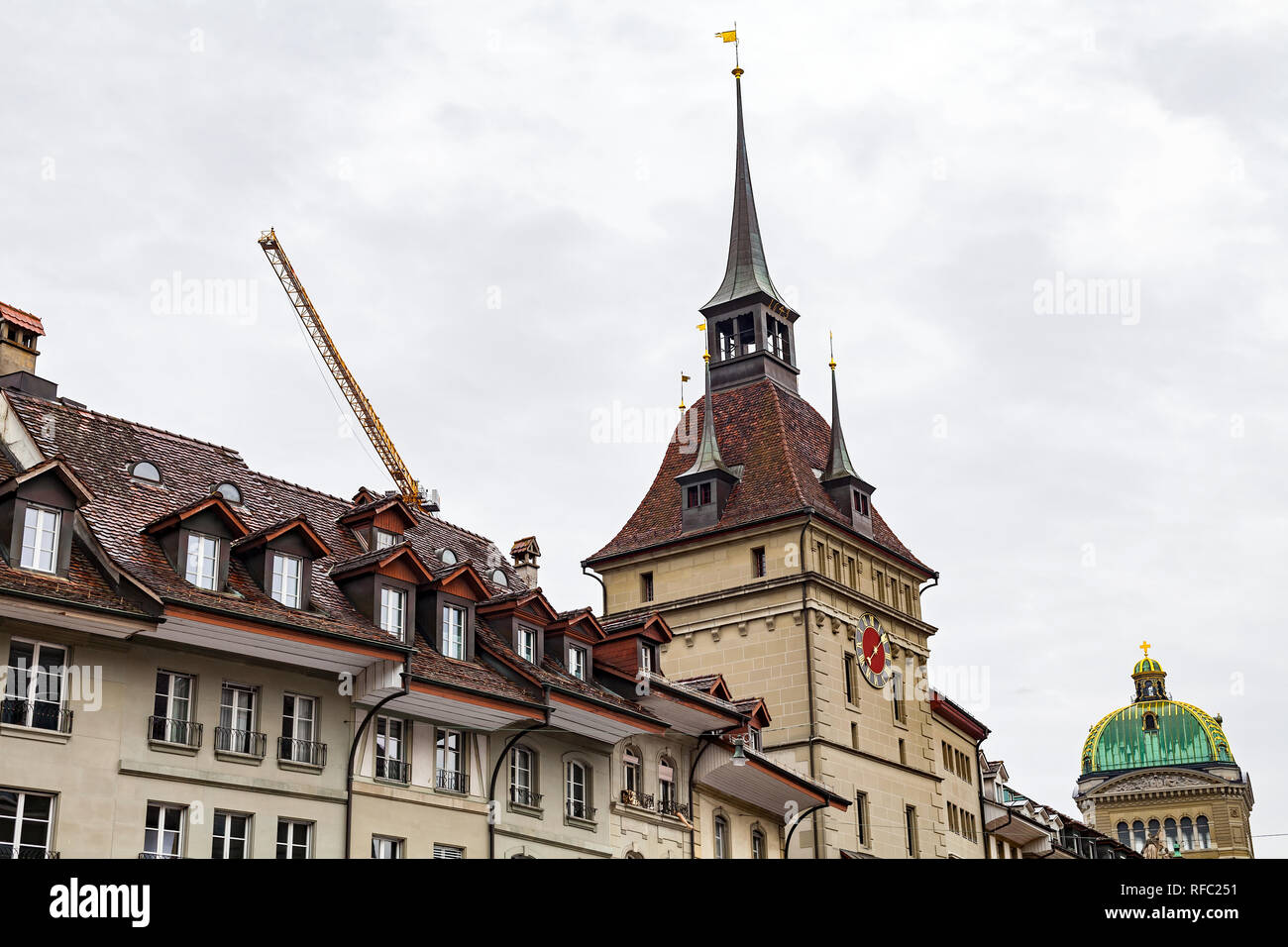 Picture of the clock tower in Bern,Switzerland Stock Photo - Alamy