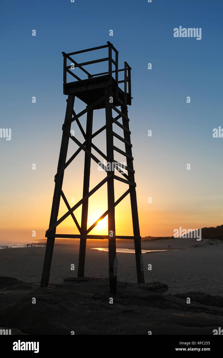 The Shark Tower at Redhead beach is one of the famous landmarks in the ...