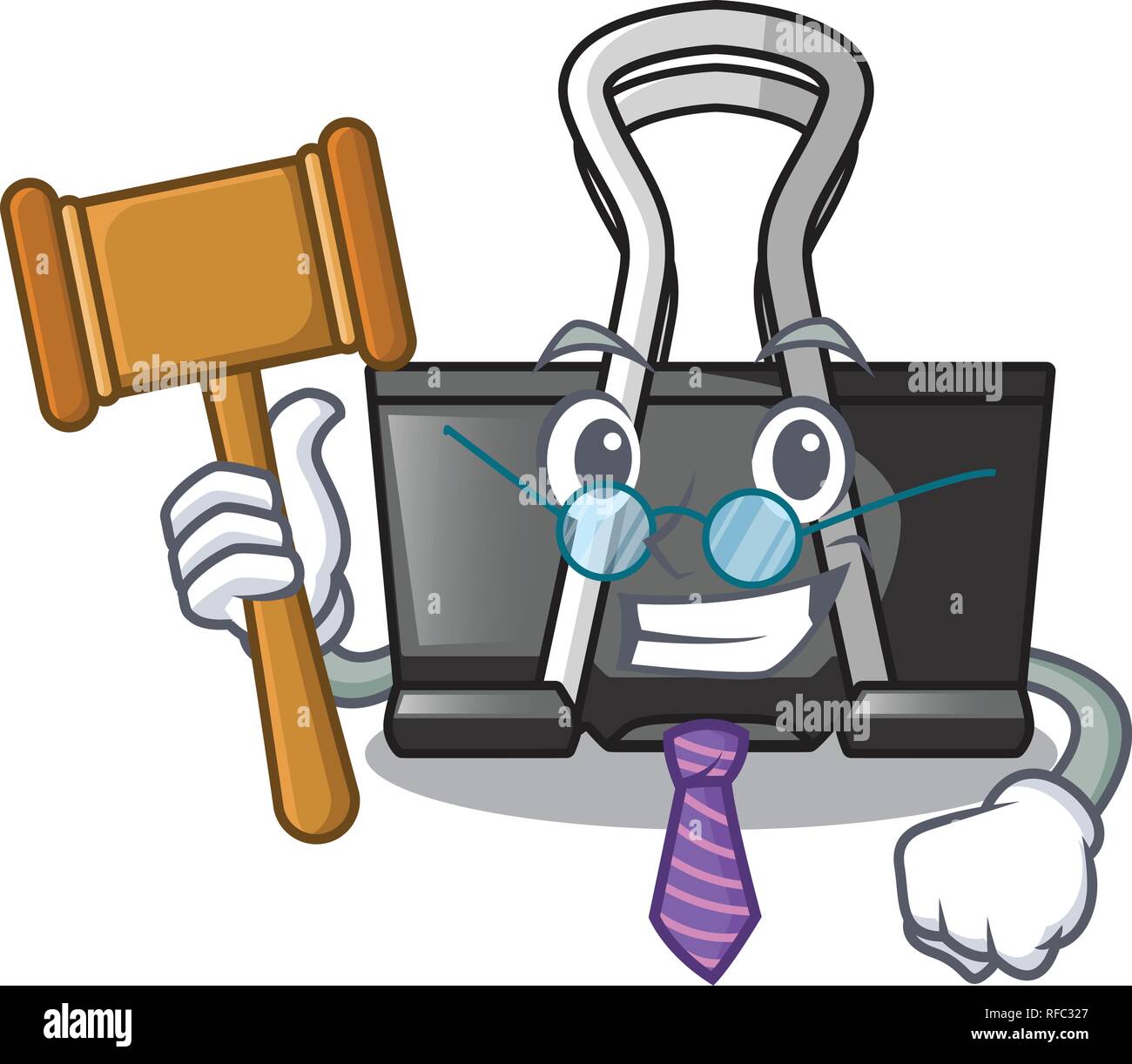 Judge binder clip for charcter on documents Stock Vector Image & Art ...