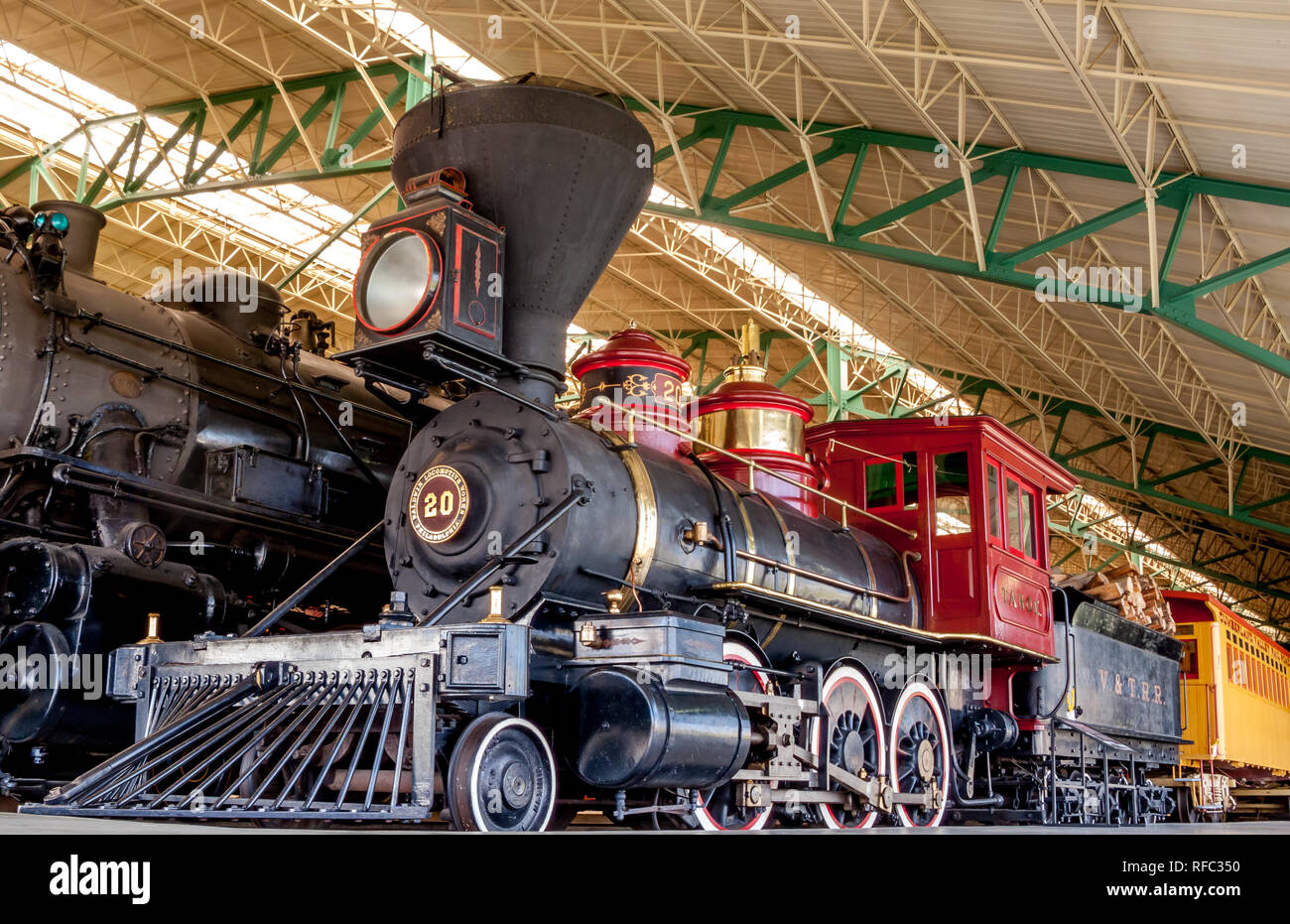 Virginia and Truckee Railroad 1875 built number 20 Tahoe Stock Photo ... Virginia and Truckee Railroad 1875 built number 20 Tahoe Stock Photo ...