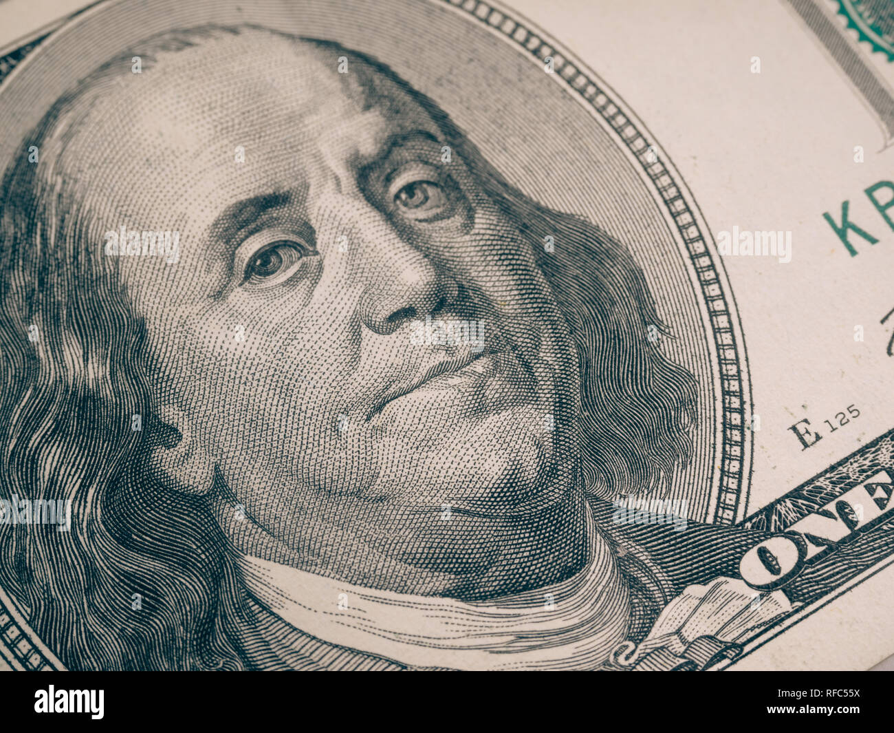 Benjamin Franklin portrait Stock Photo - Alamy
