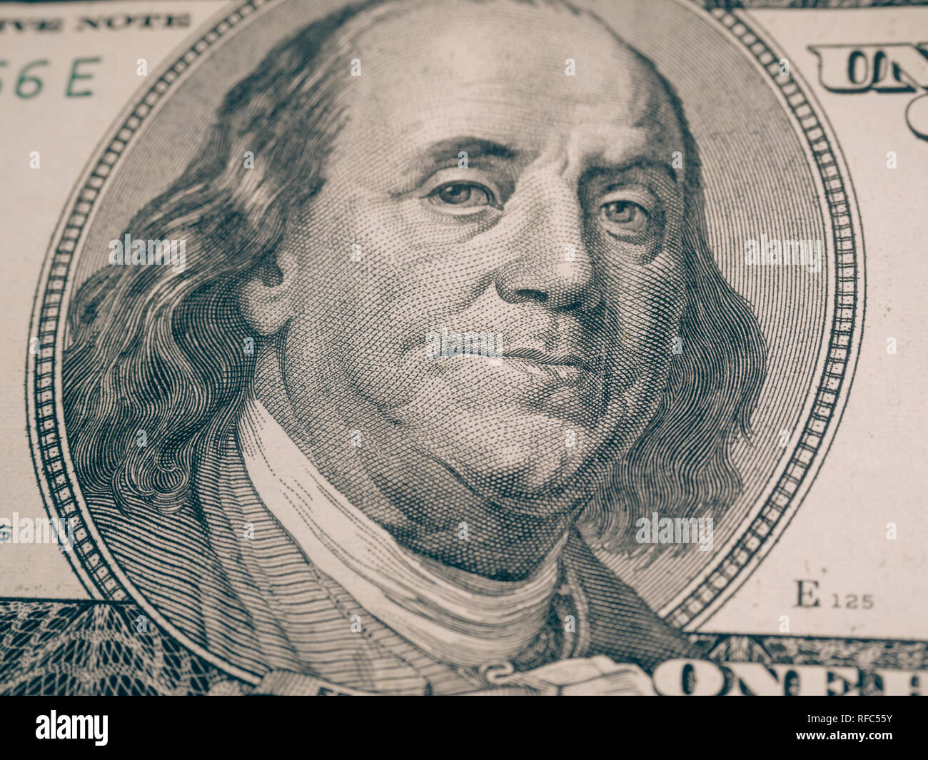 Benjamin Franklin portrait Stock Photo - Alamy
