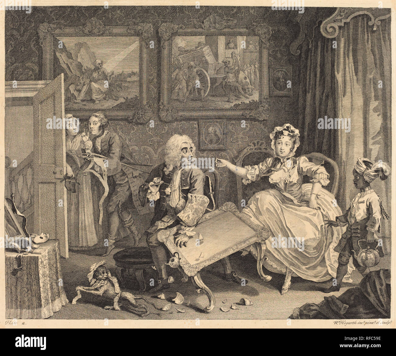 A Harlot's Progress: pl.2. Dated: 1732. Medium: etching and engraving ...