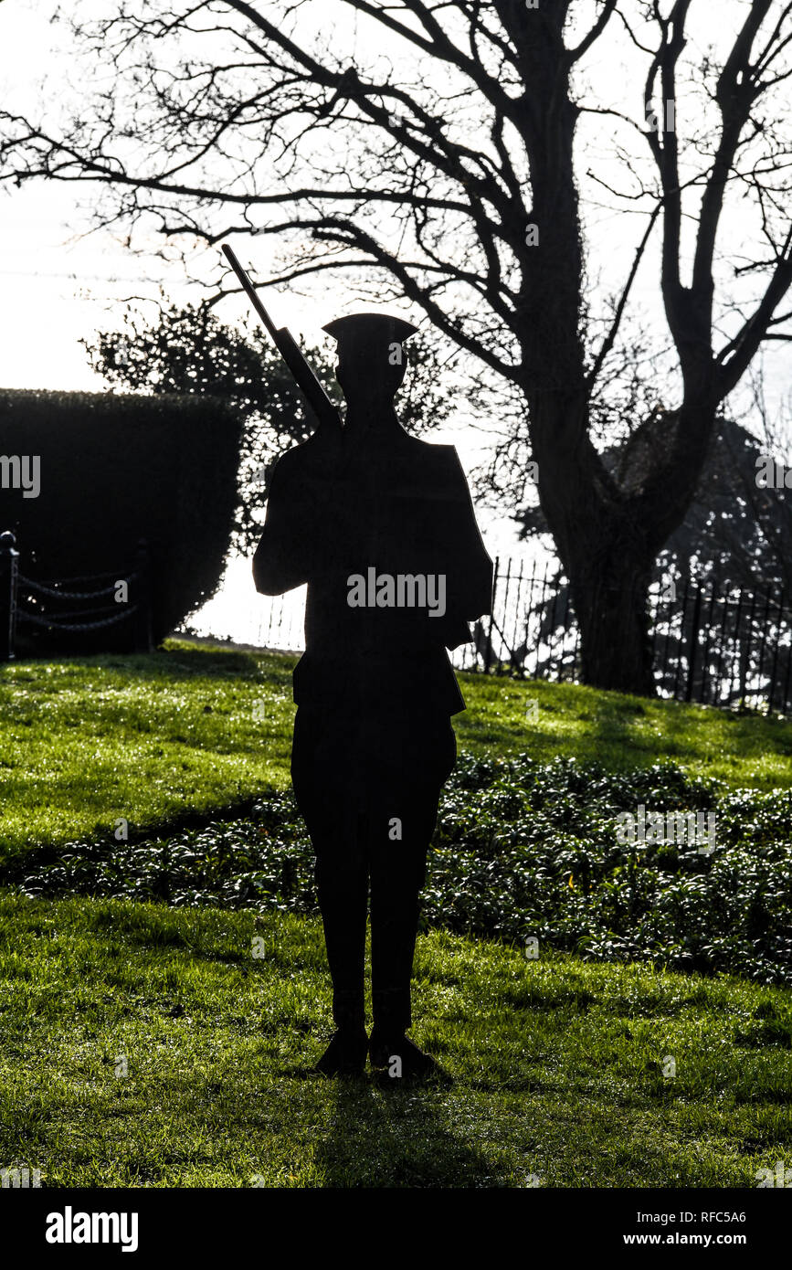 Tommy silhouette soldier hi-res stock photography and images - Alamy