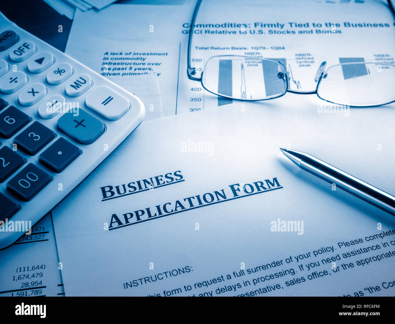 business application form Stock Photo - Alamy