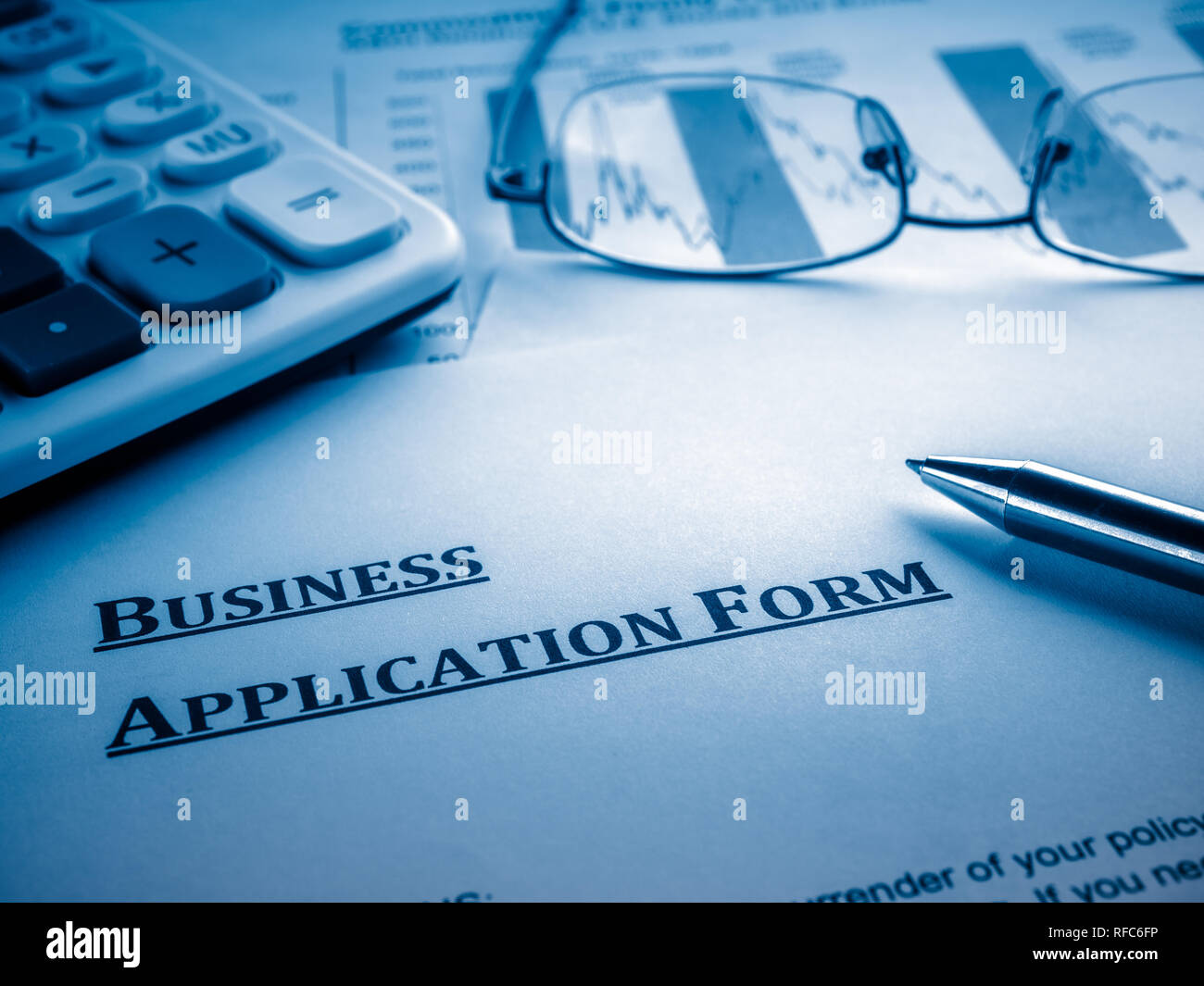 business application form Stock Photo - Alamy