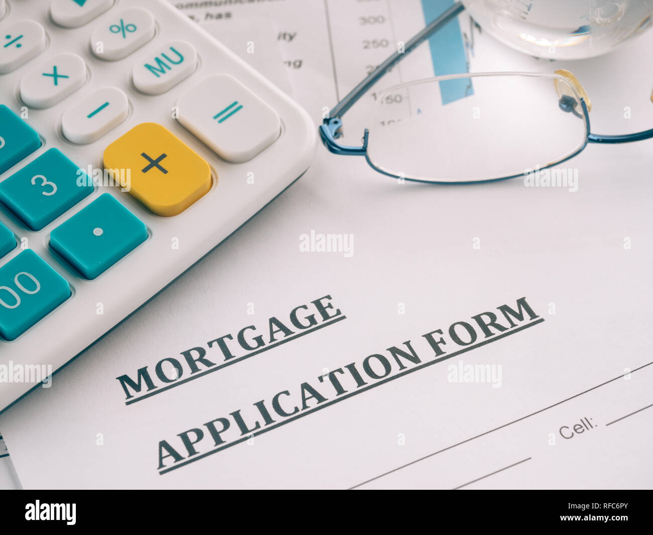 mortgage application form Stock Photo - Alamy