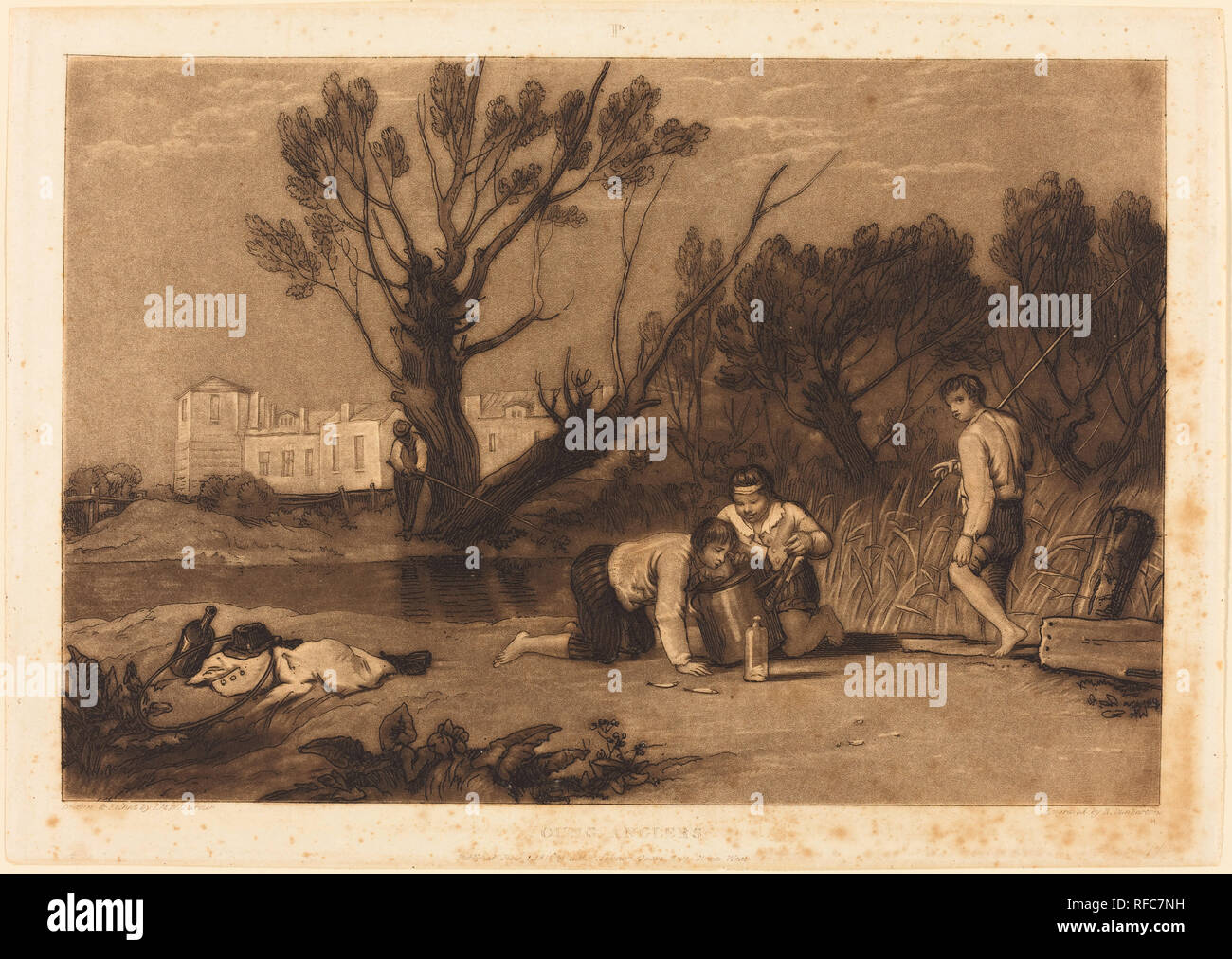 Young Anglers. Dated: published 1811. Medium: etching and mezzotint ...