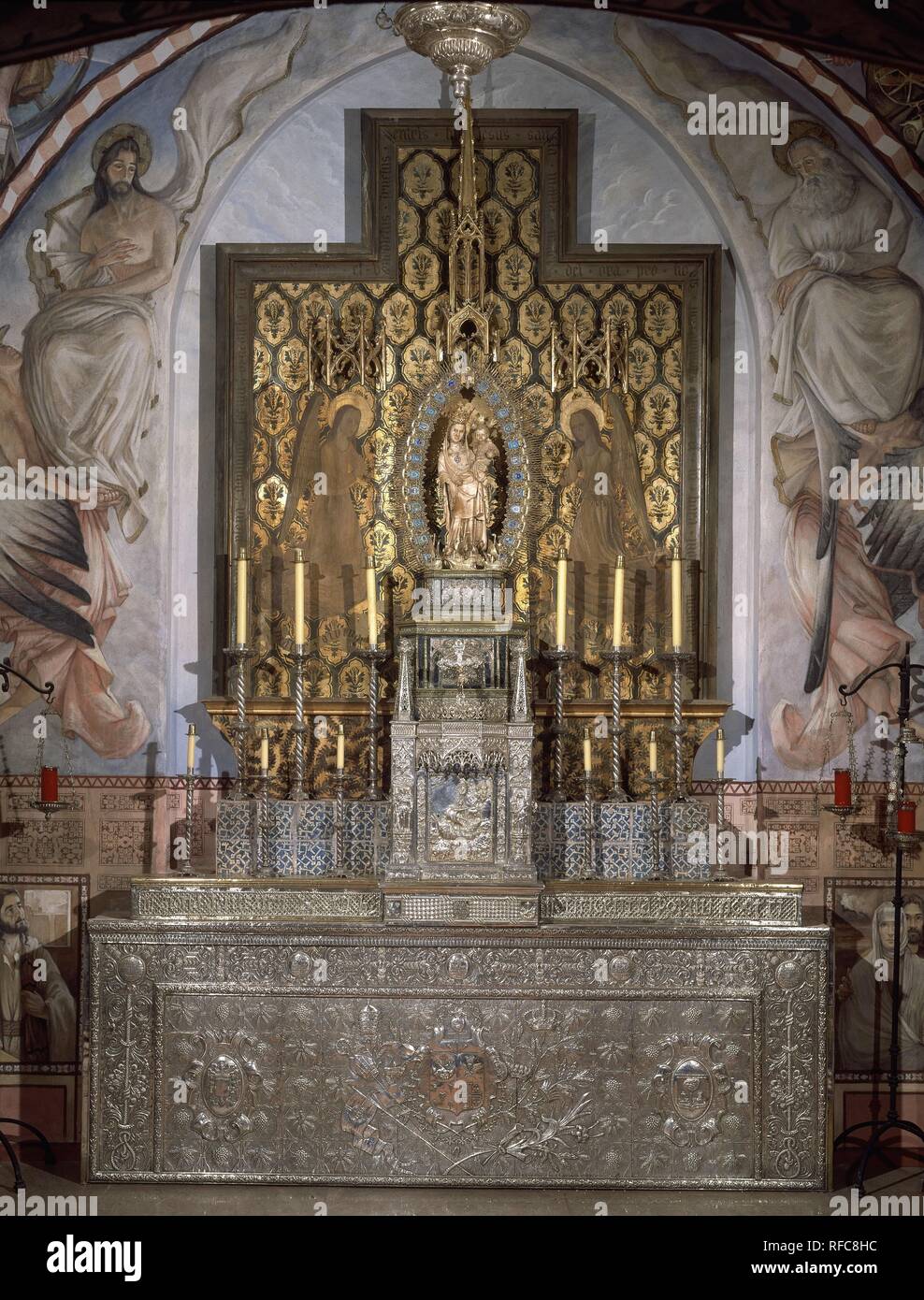 CAPILLA DE LA VIRGEN-ALTAR. Location: MONASTERIO DE LA RABIDA. PALOS DE ...