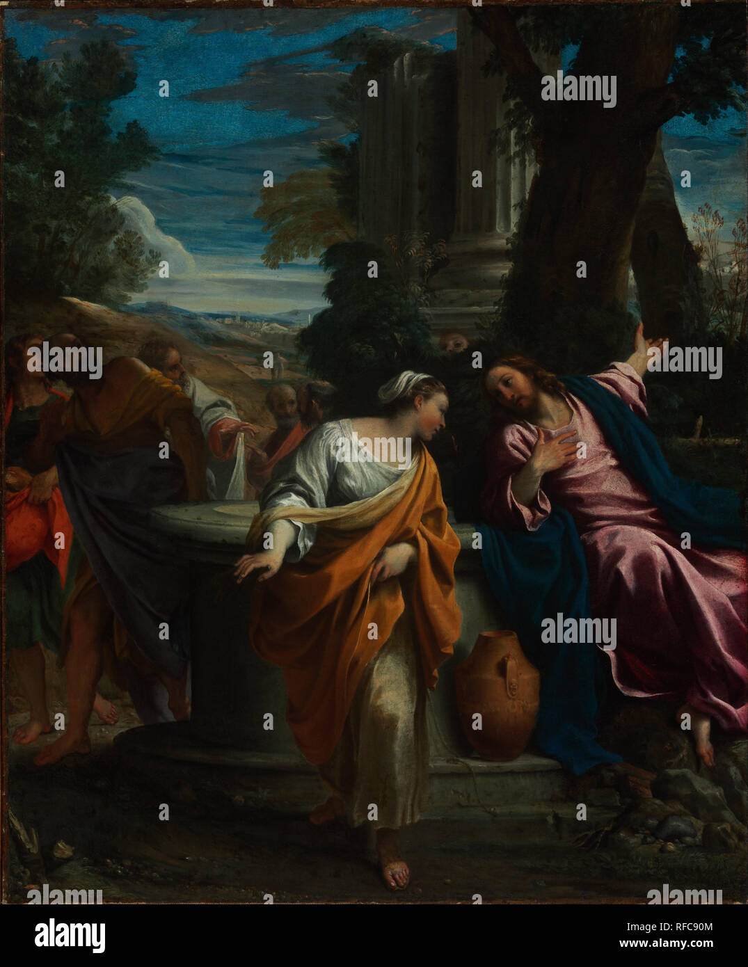 Jesus samaritan woman well gospel hi-res stock photography and images ...