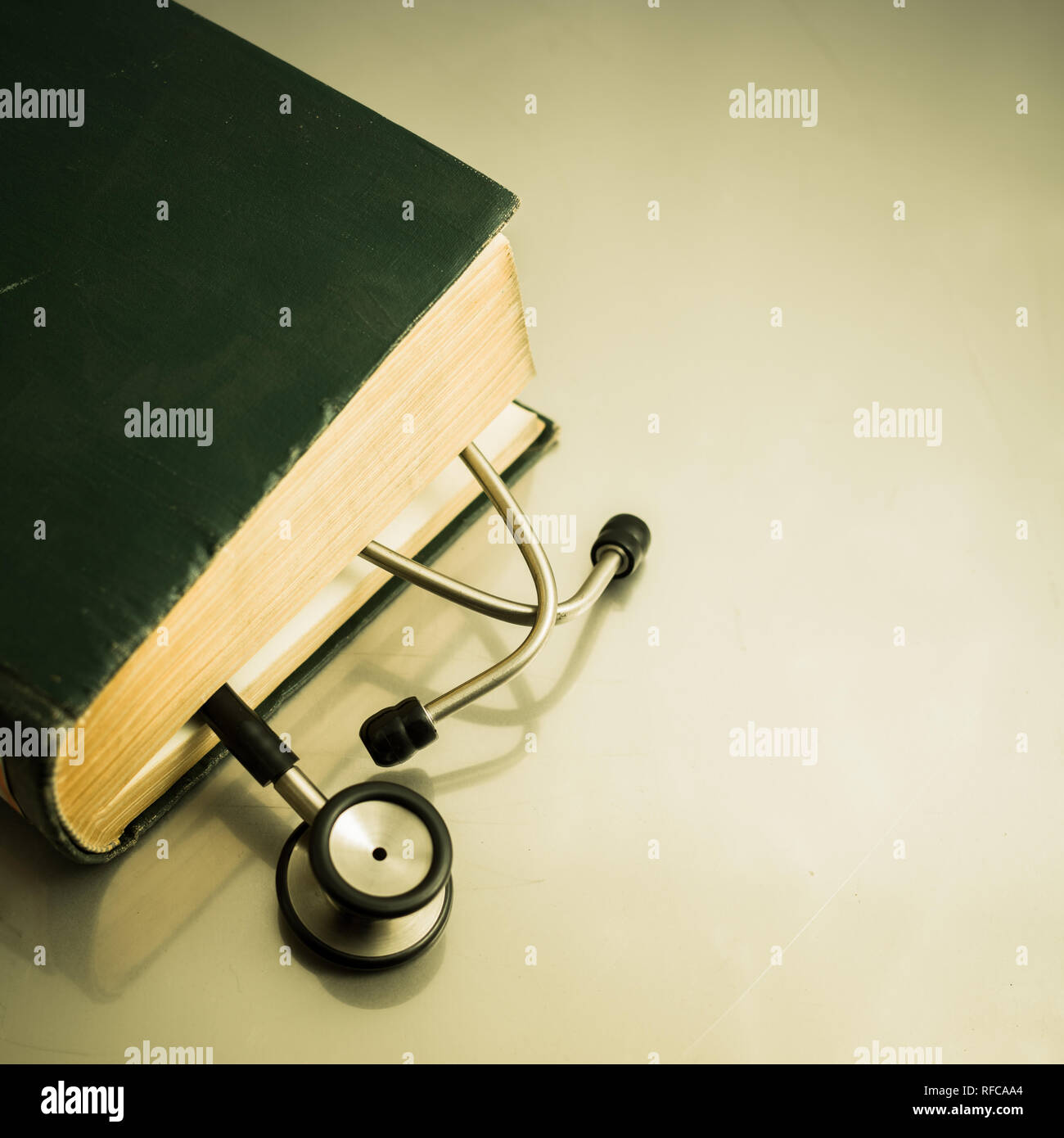 stethoscope and books on white background Stock Photo - Alamy