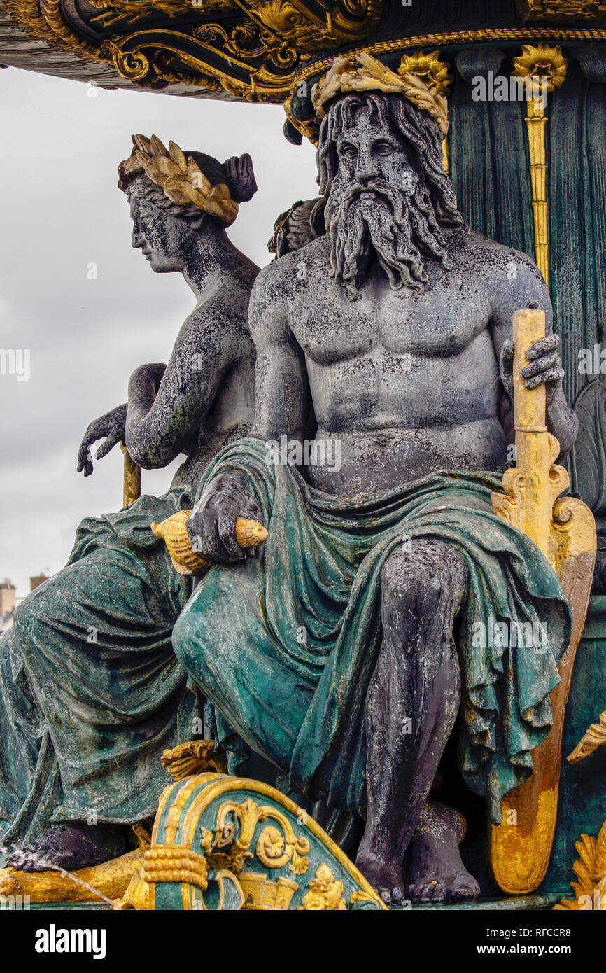 The Fontaines de la Concorde - Ornate Mythological Stone Statues ...