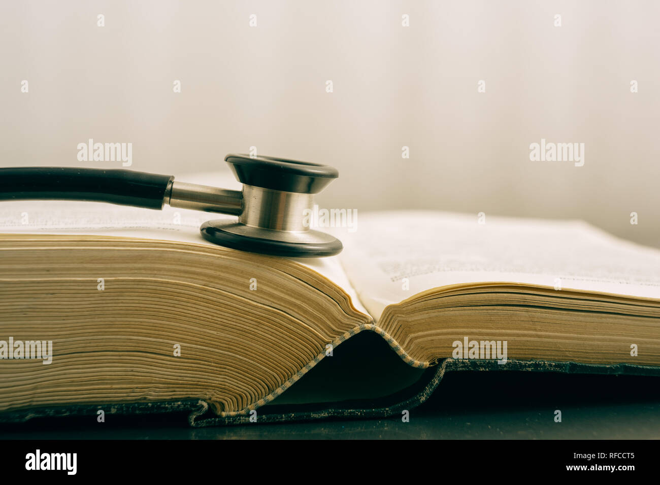stethoscope and books on white background Stock Photo - Alamy
