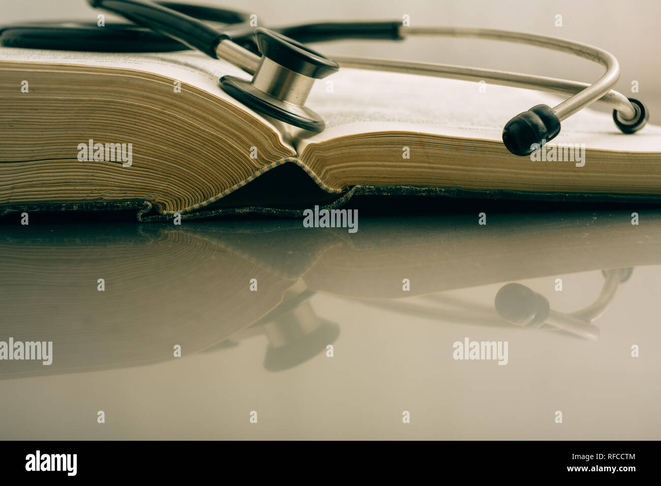 stethoscope and books on white background Stock Photo - Alamy