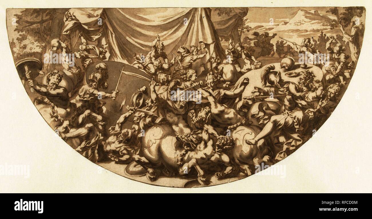 The fight between the lapiths and the centaurs hi-res stock photography ...