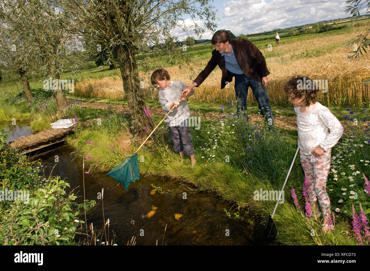Stream children nets hi-res stock photography and images - Alamy