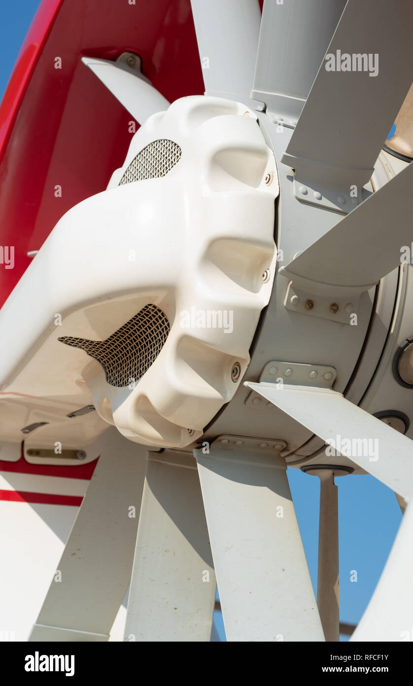 Propeller at the tail of helicopter Stock Photo - Alamy