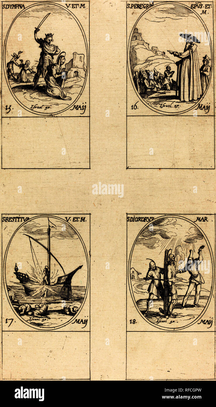St. Dympna; St. Peregrinus; St. Restituta; St. Dioscorus. Medium ...