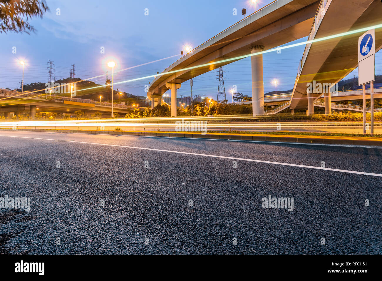 cars driving on overpass highway,chongqing,china Stock Photo - Alamy