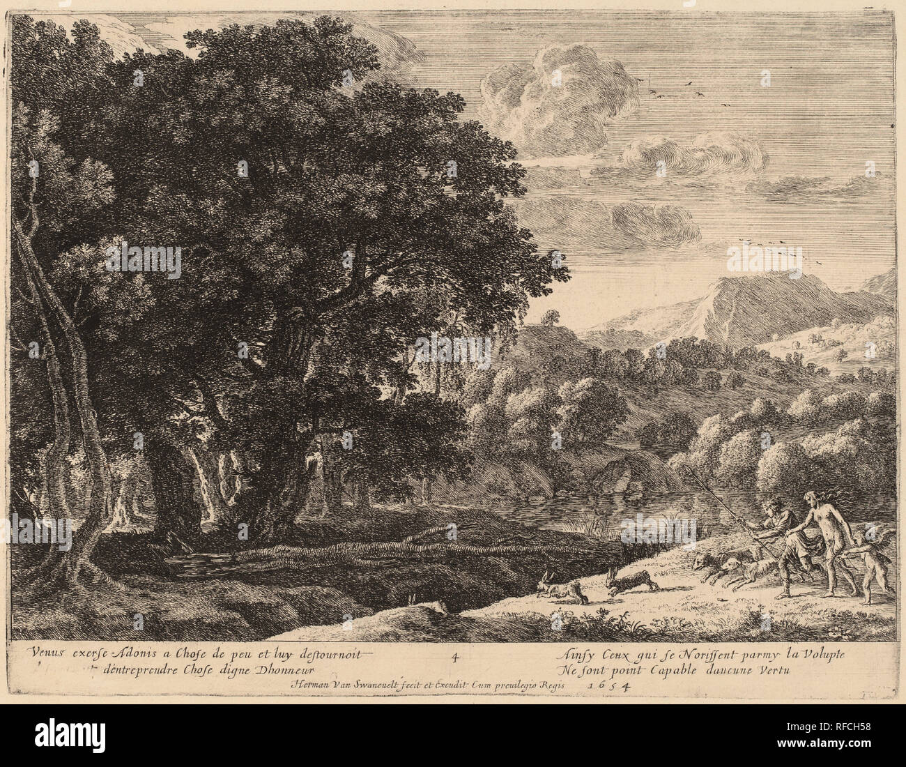 Venus and Adonis Hunting. Medium: etching. Museum: National Gallery of ...