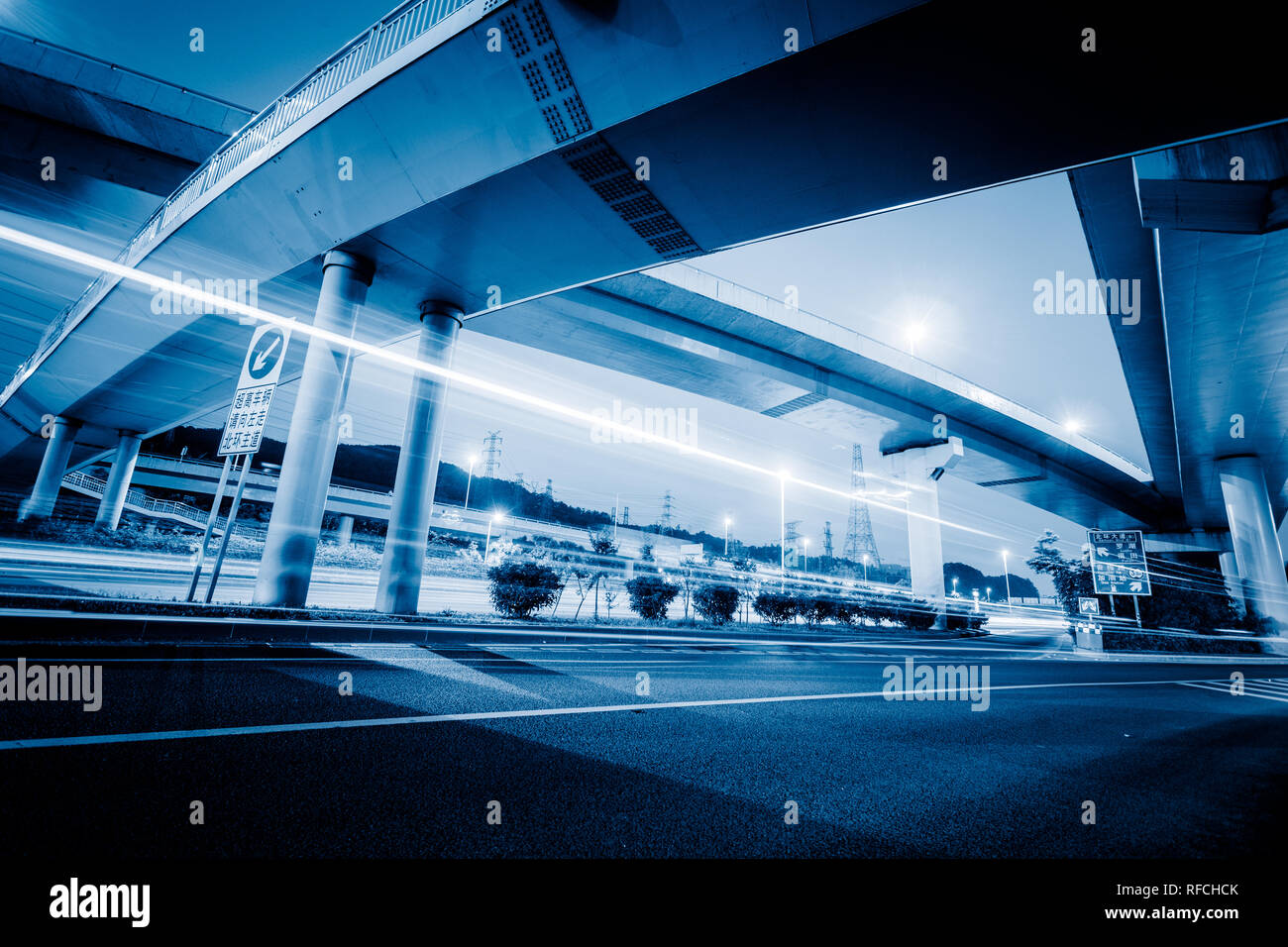 cars driving on overpass highway,chongqing,china Stock Photo - Alamy