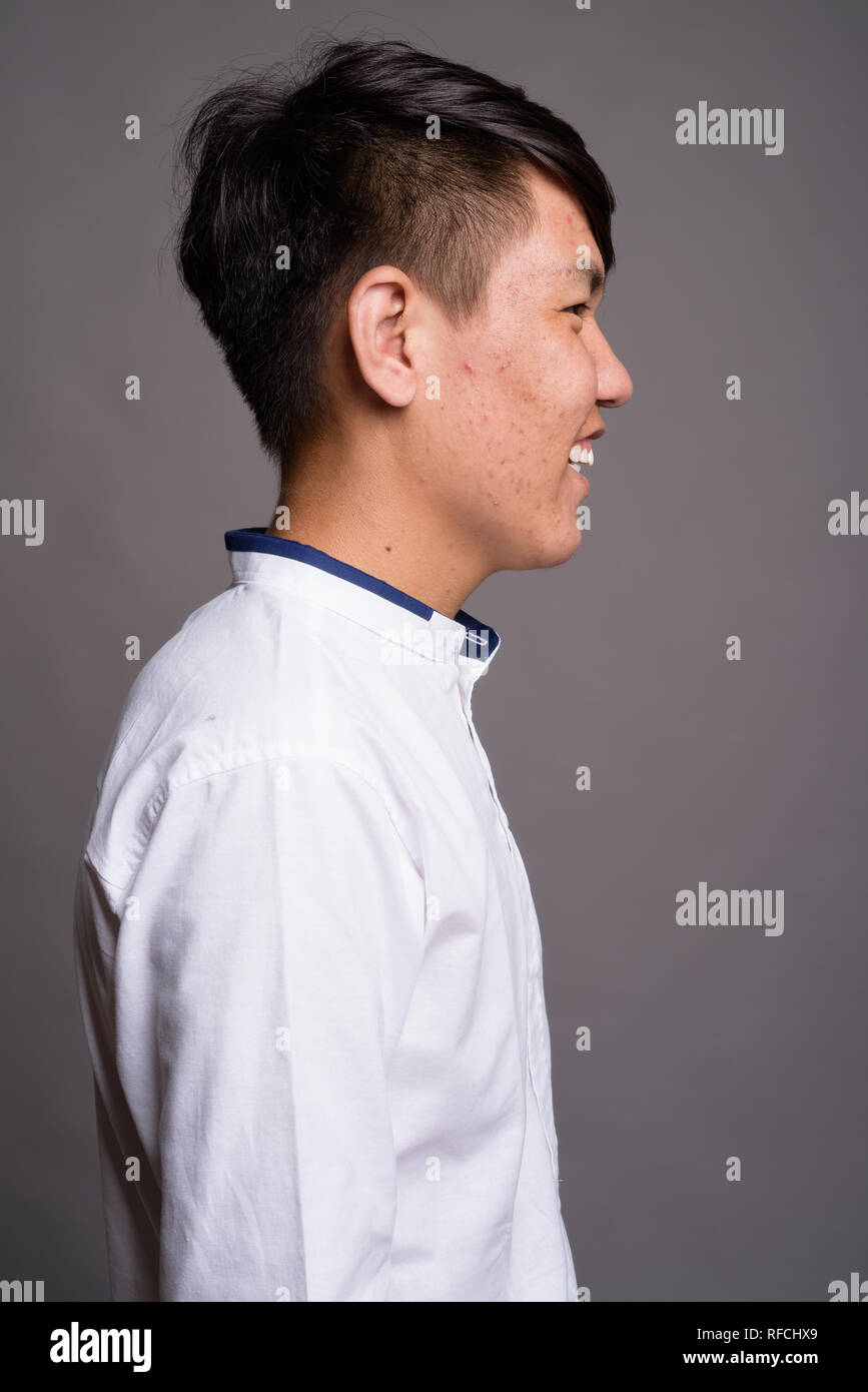 Asian boy side profile hi-res stock photography and images - Alamy