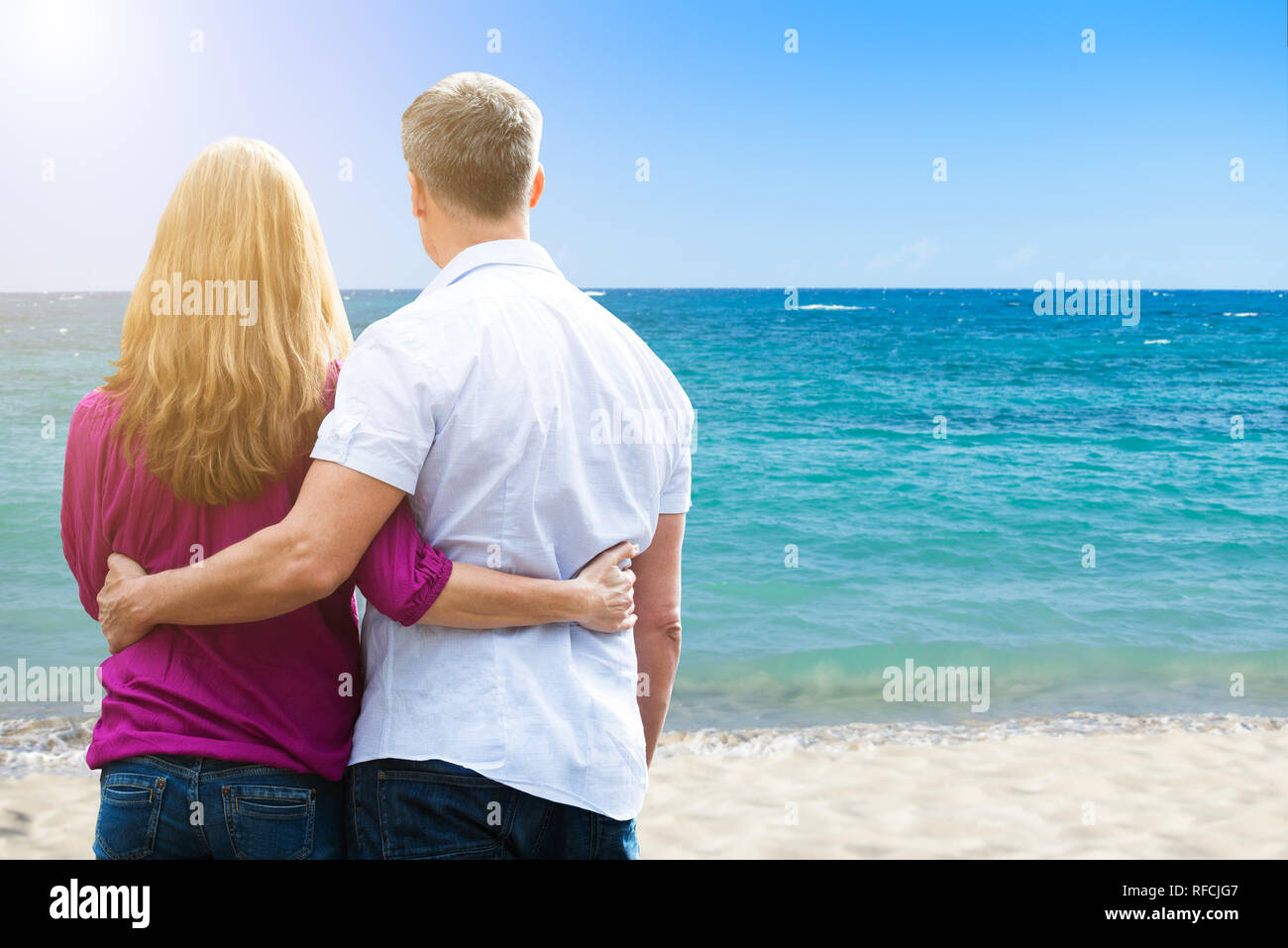 Senior woman standing rear view hi-res stock photography and images - Alamy