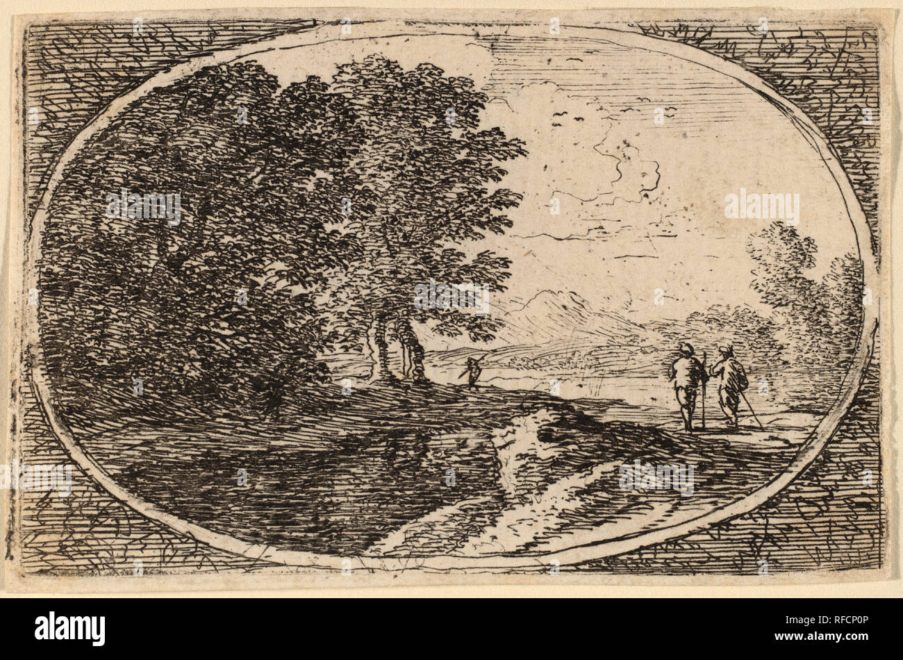 Three Men Carrying Staffs. Medium: etching. Museum: National Gallery of ...