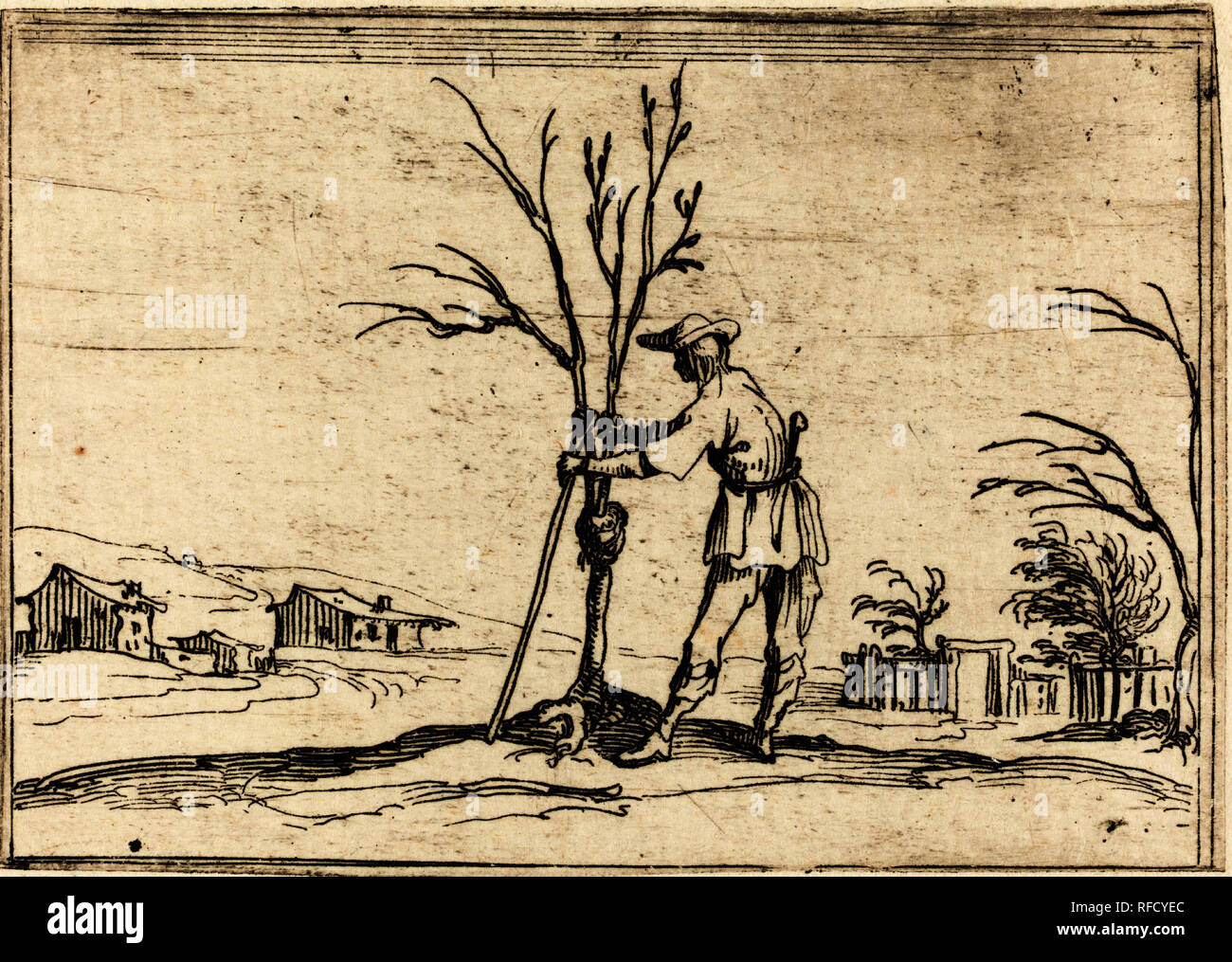 Gardener Pruning a Tree. Dated: 1628. Medium: etching. Museum: National ...
