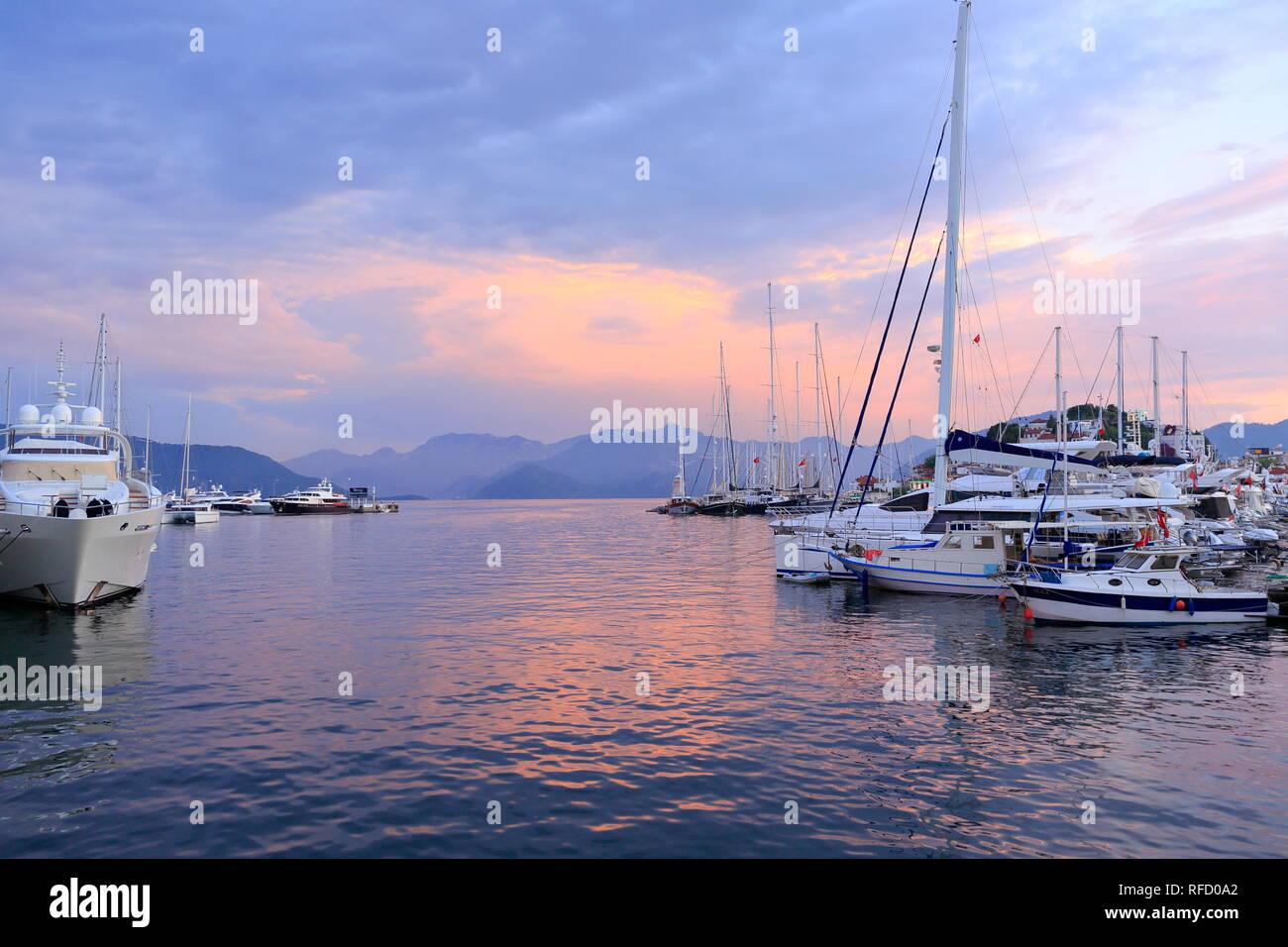 Turkey - Marmaris Marina. In Turkey's Mediterranean coast, in the ...