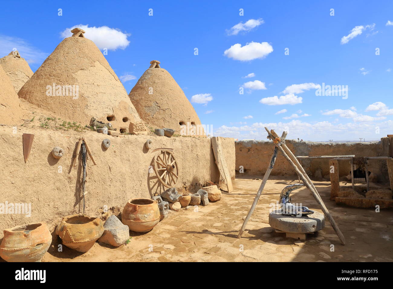 Harran, Sanli Urfa, Turkey View of the traditional conical houses of ...