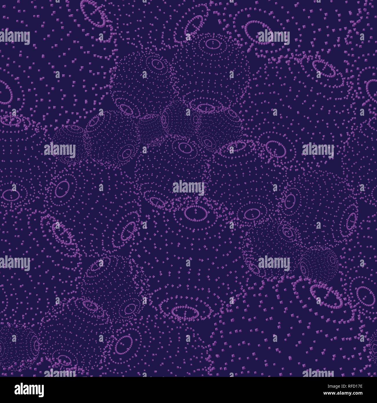 Seamless illustration with polygon spheres. Vector illustration Stock ...