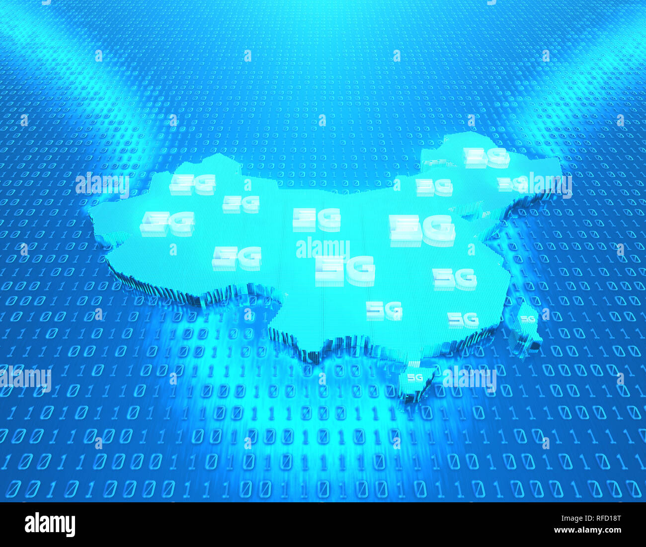 5G network technology, network technology innovation,china map Stock ...